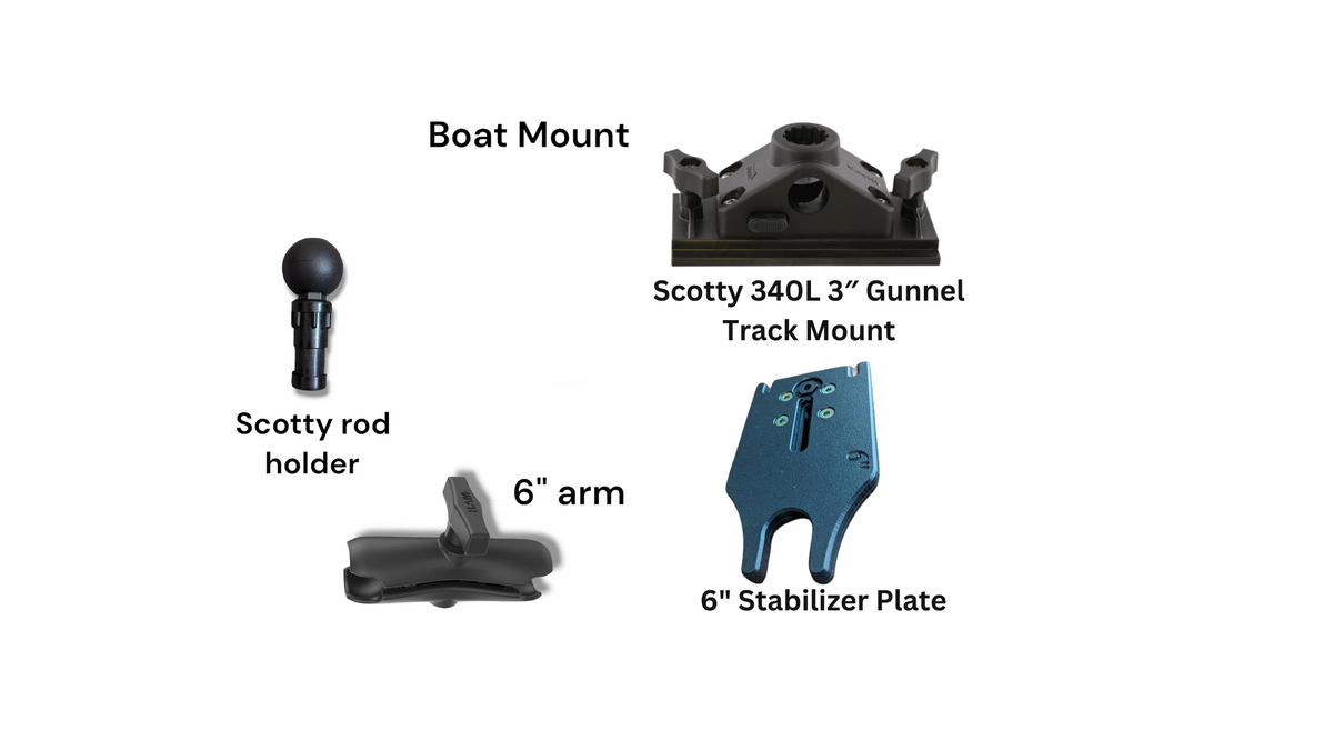 Scotty 3" Track Mount KIT – Summit Fishing Equipment